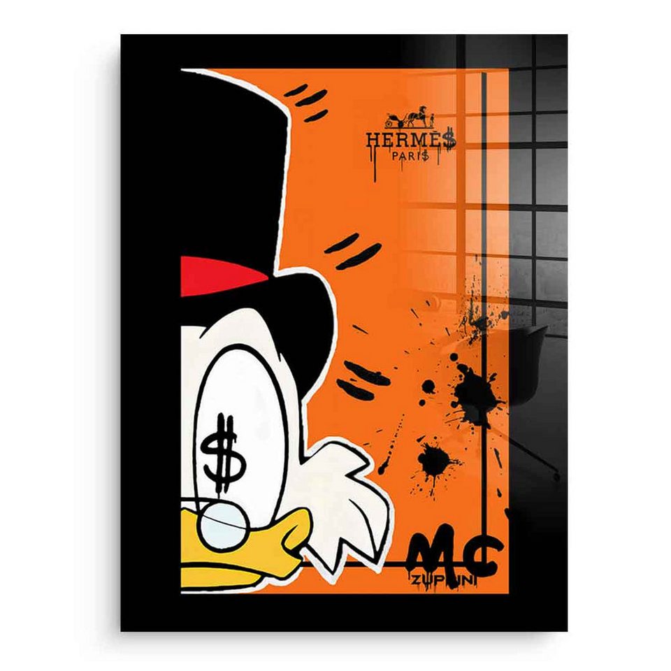 Dotcomcanvas® Acrylglasbild Close Up Scrooge Acrylglas Acrylglasbild