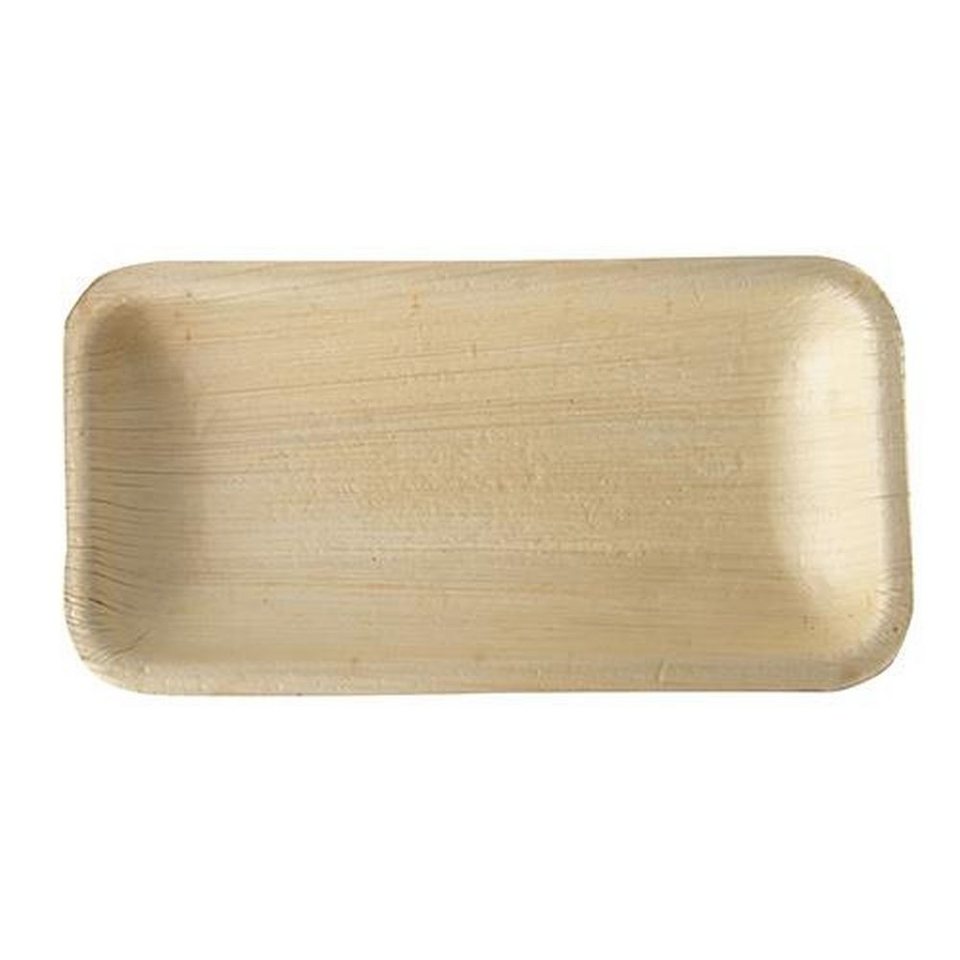 Papstar Einwegteller 25 Tabletts Palmblatt Pure Eckig 24 Cm X 165