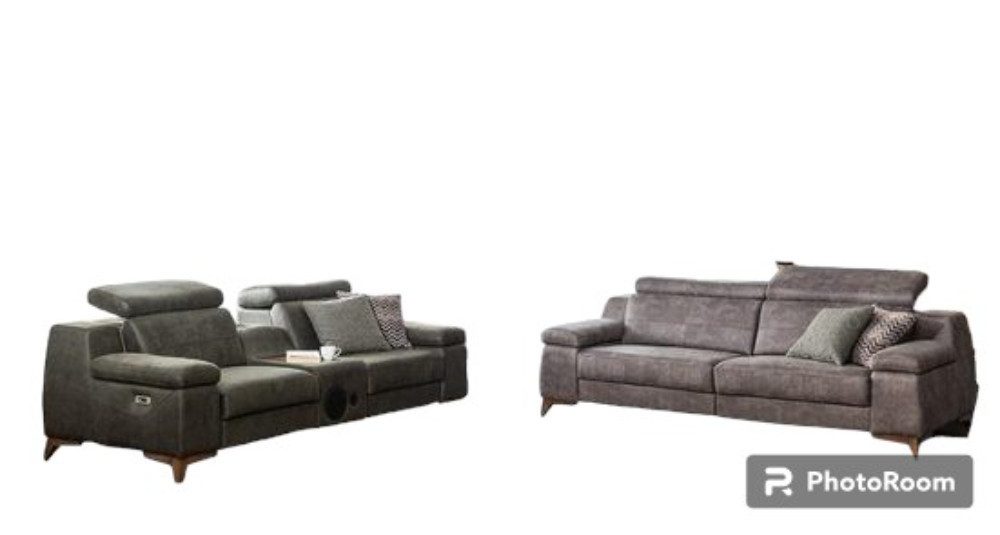 Jvmoebel Wohnzimmer Set Grau Wohnzimmer Polster Set Xxl Big