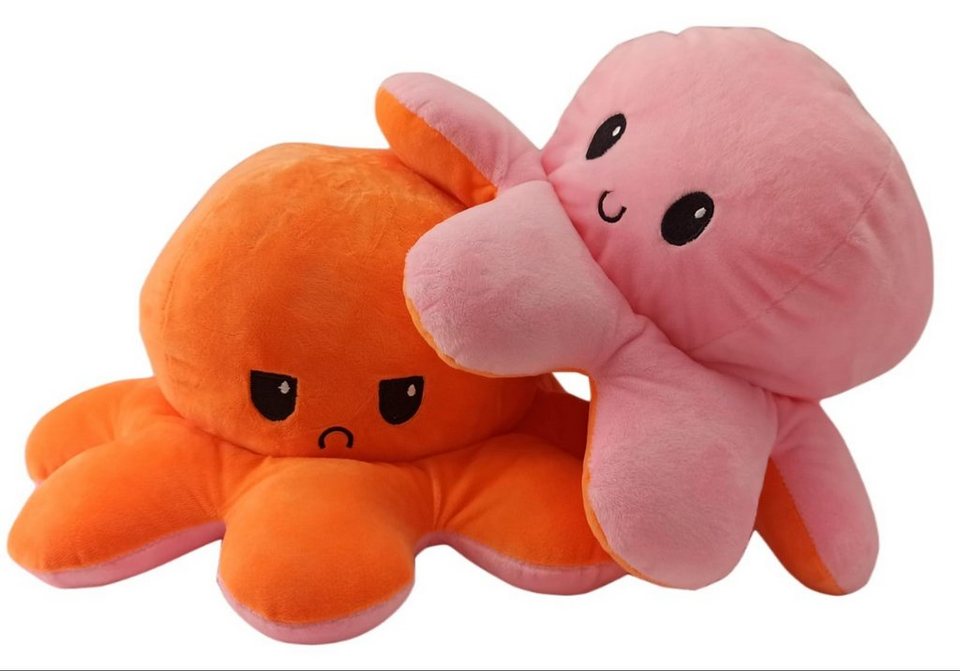 Soma Kuscheltier Xxl Oktopus Reversible Kuscheltier 40 Cm Wende Plüschtier Octopus Super