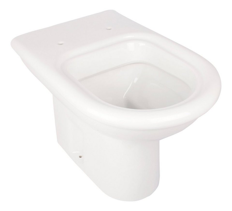 Calmwaters Tiefspül Wc Bodenstehend Abgang Waagerecht Stand Wc Weiß