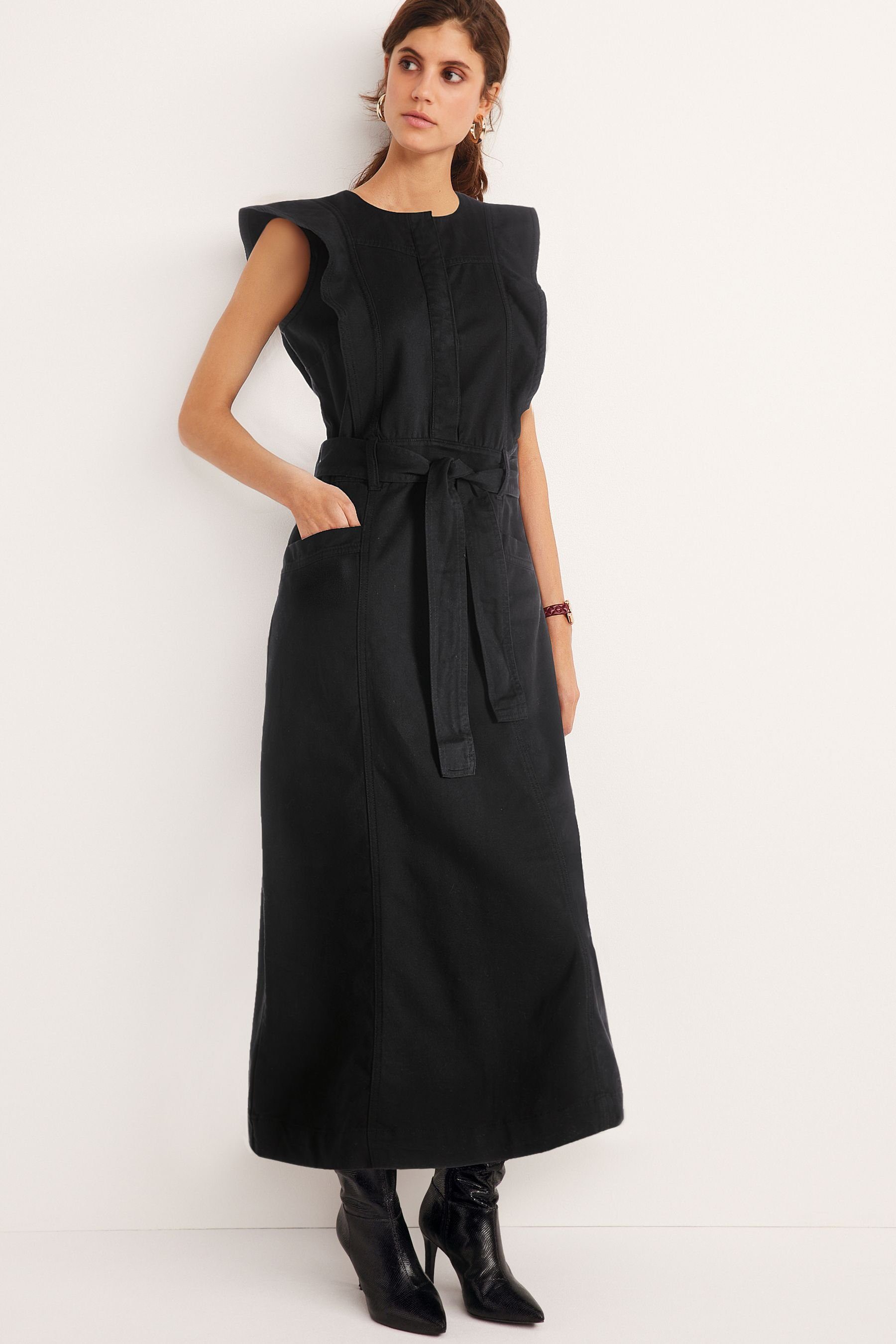 Next Midikleid Seasalt Midikleid Mit Bindegürtel 1 Tlg