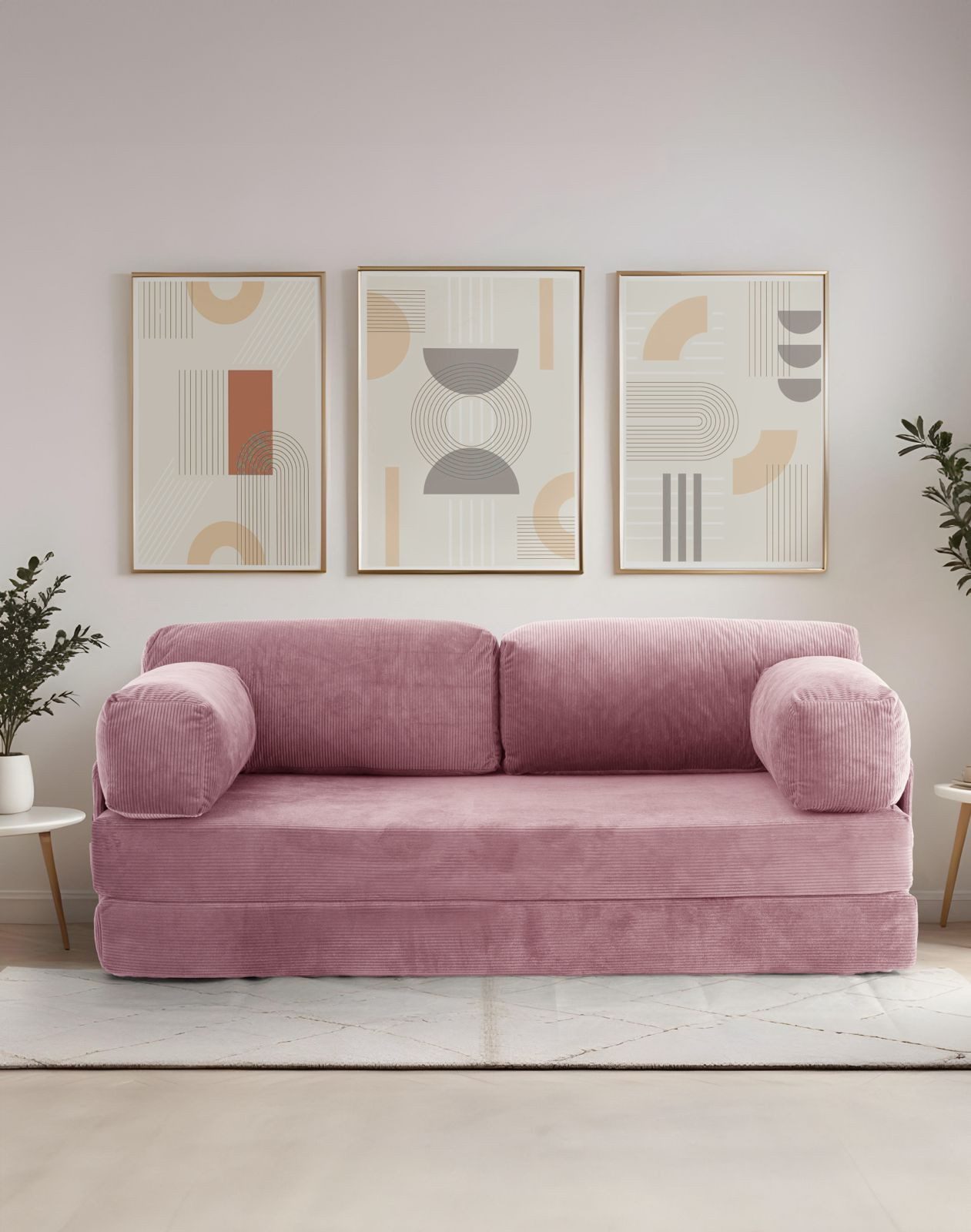 Wuuh Schlafsofa Teddy Sofa, Modulares Schlafsofa, Samt und Cord Teddy ...