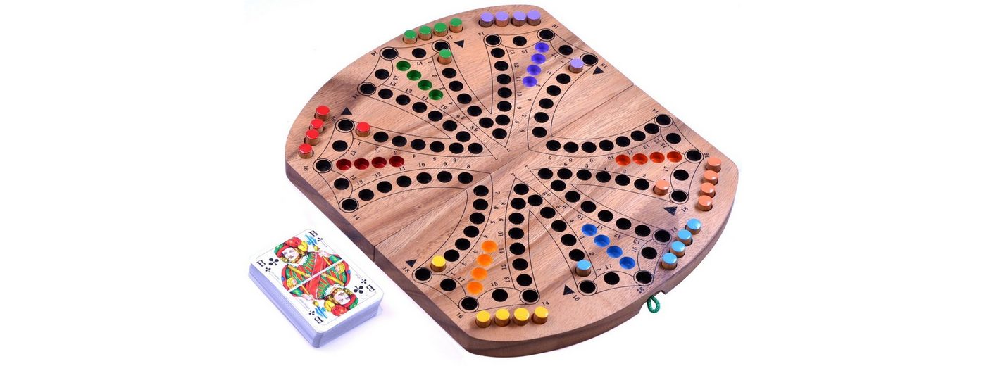 Logoplay Holzspiele Spielesammlung, Tock für 6 Spieler - Spielfeld 33 x ...
