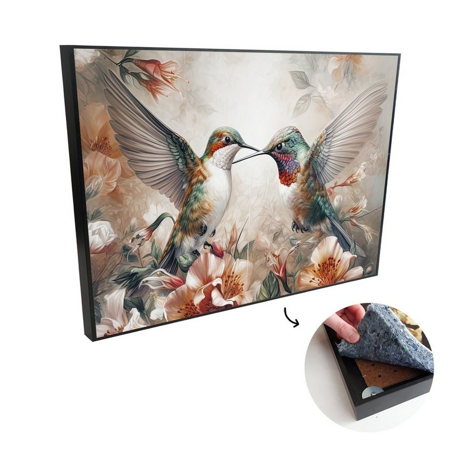 Muchowow Akustikplatte Kolibri Vögel Blumen Natur 1 St