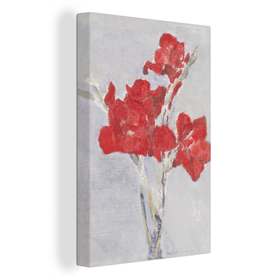 Onemillioncanvasses® Leinwandbild Rote Gladiolen Piet Mondrian 1 St