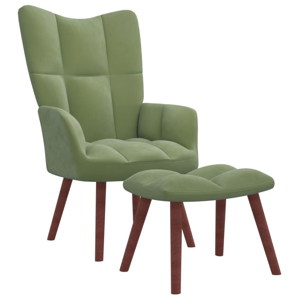 Wunderschone Sessel Mit Hocker Grun Bild