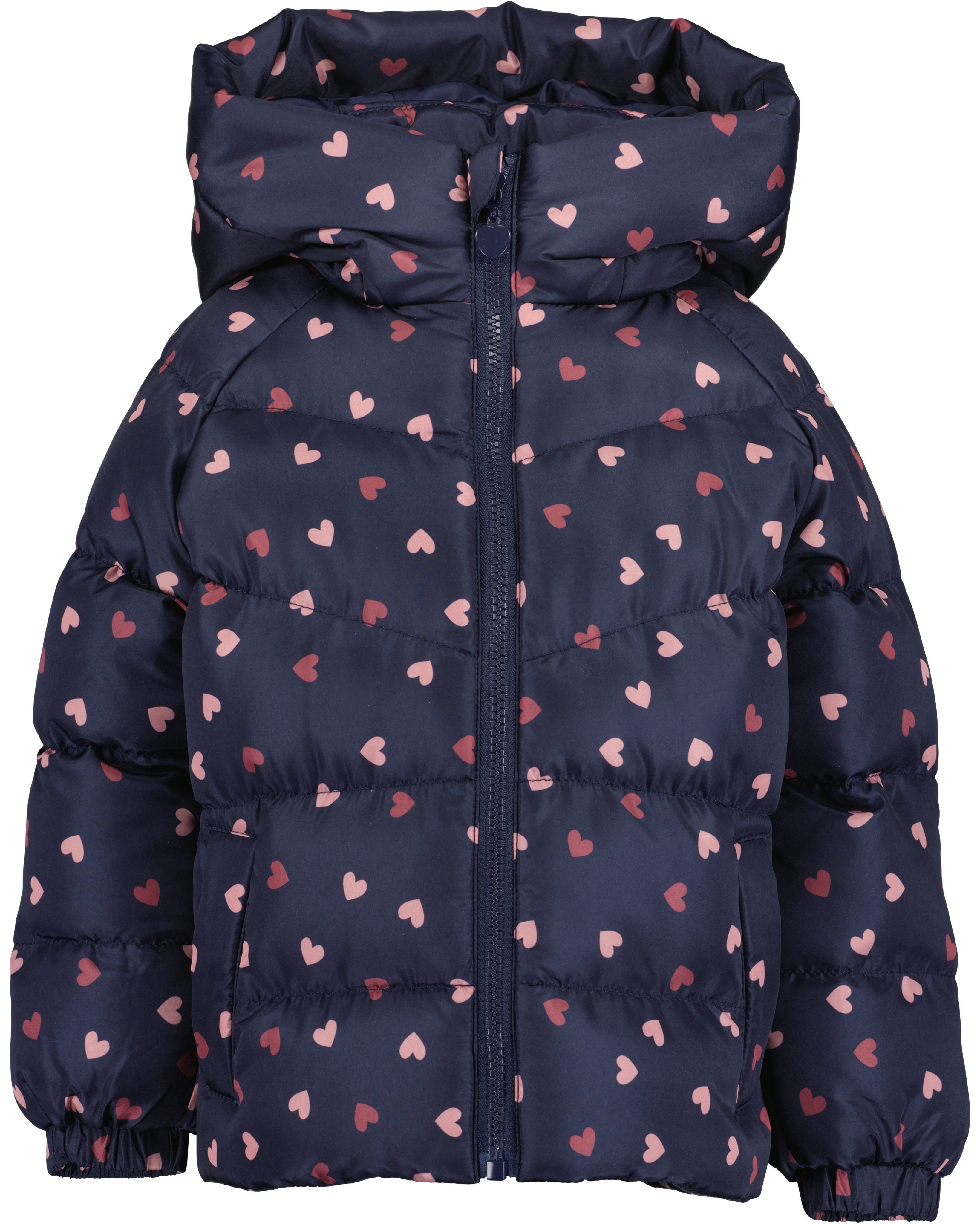 Blue Seven Steppjacke im süßen Herzen-Alloverprint