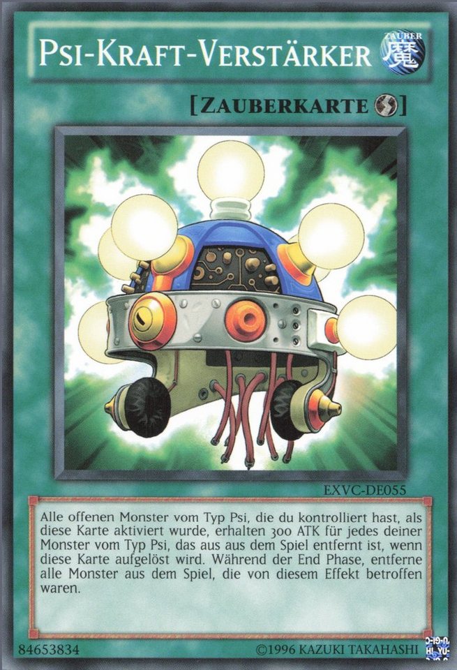 Recollectibles Sammelkarte Yugioh Karte Psi Kraft Verstärker Deutsch
