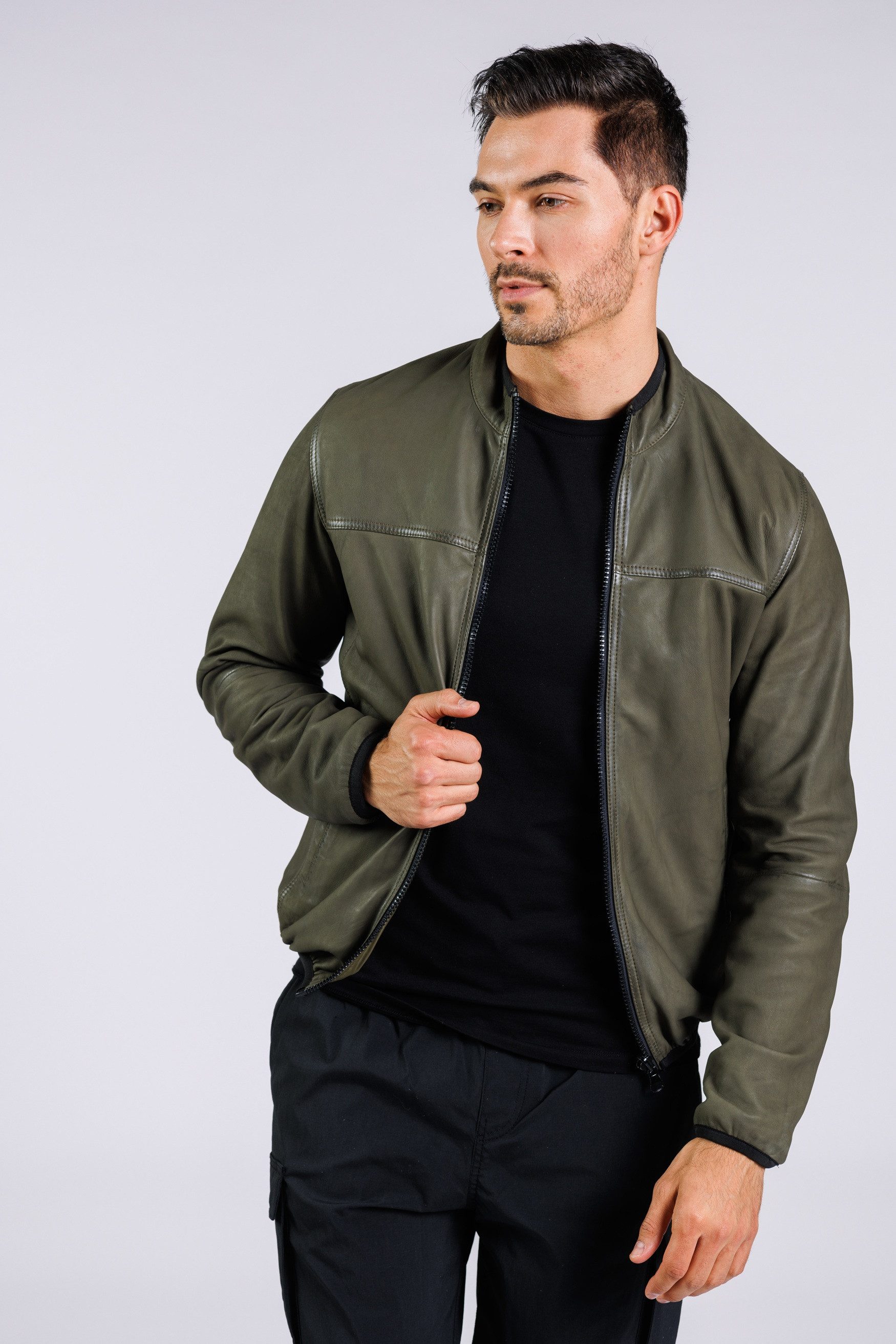 Freaky Nation Lederjacke Jerry-FN