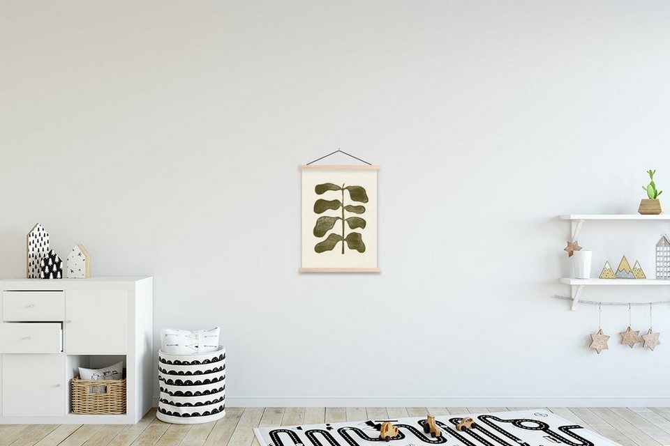 Muchowow Poster Pflanze Grün Pastell Blume 1 St Posterleiste