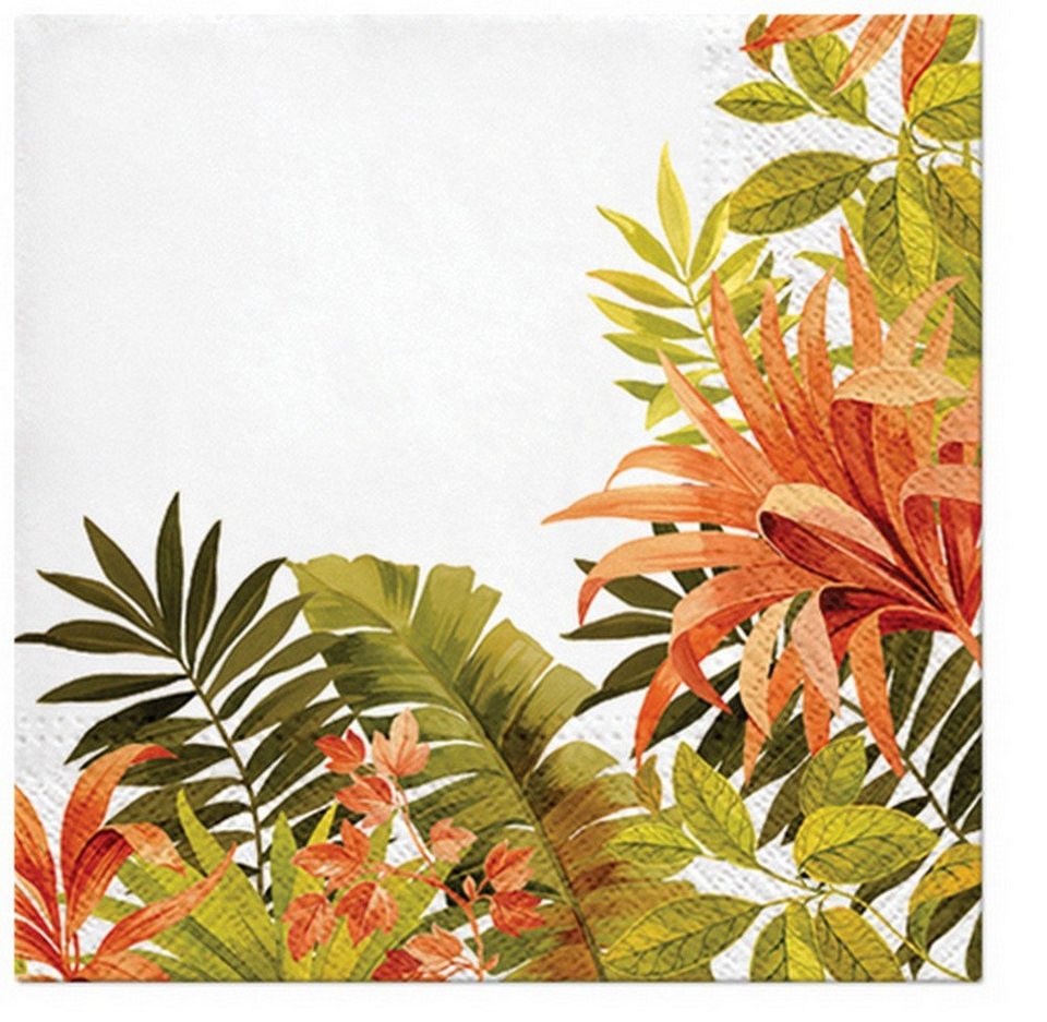 Paw Sp Z Oo Papierserviette 20 Servietten Exotic Frame 33x33cm 20 St