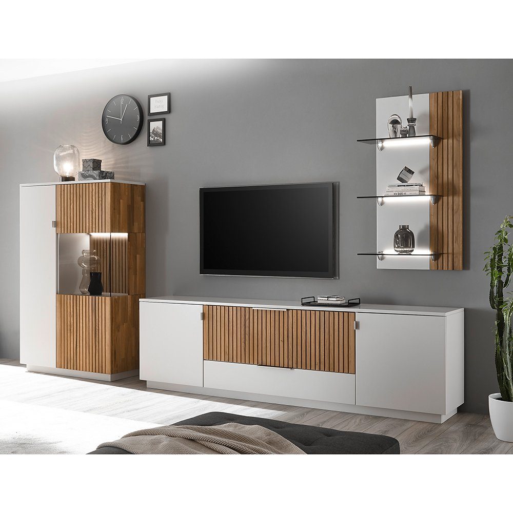 Weiße Wohnwände Eiche-Massiv online kaufen | OTTO