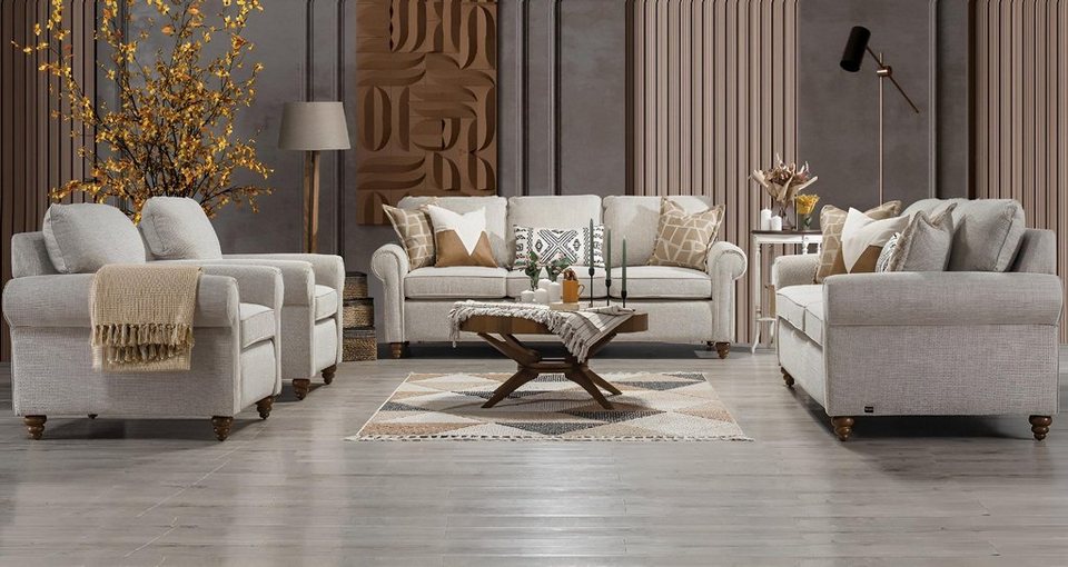 Jvmoebel Wohnzimmer Set Modern Wohnzimmer Sofagarnitur Design 2x Sofa