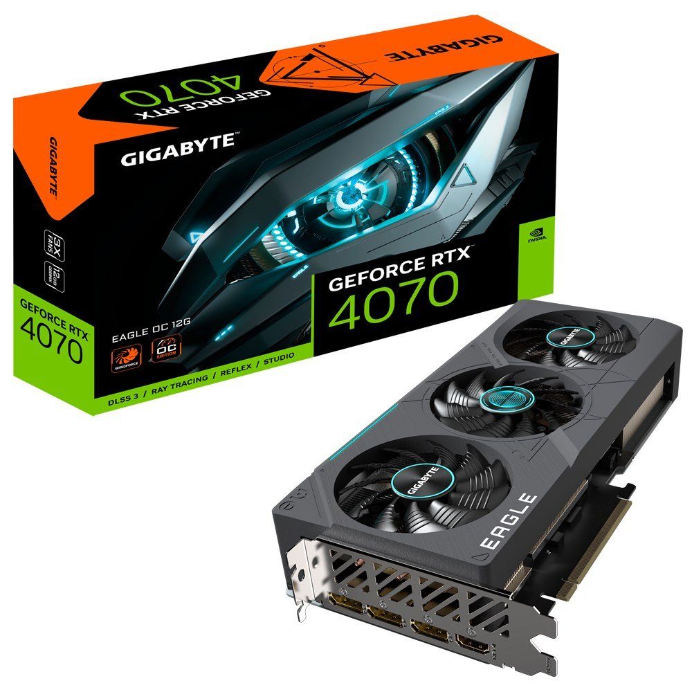 Gigabyte GV-N4070EAGLE OC-12GD NVIDIA GeForce RTX 4070 12 GB GDDR6X ...