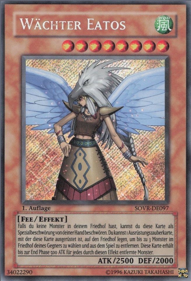 Recollectibles Sammelkarte Yugioh Karte Wächter Eatos Deutsch Yu Gi Oh