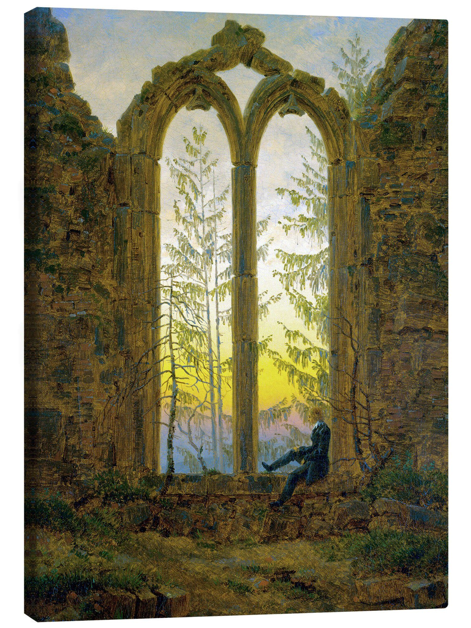 Posterlounge Leinwandbild Caspar David Friedrich Der Träumer