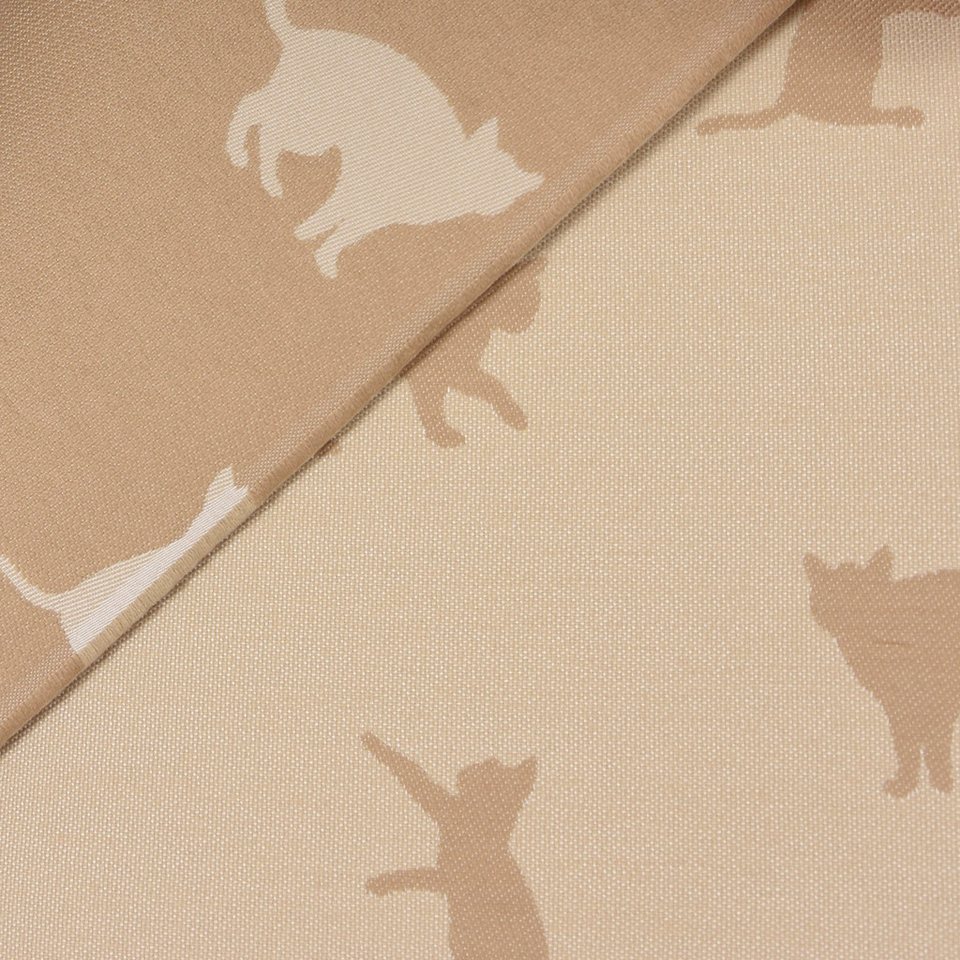 SchÖner Leben Stoff Dekostoff Plaidstoff Wendestoff Cats Cosy Katzen