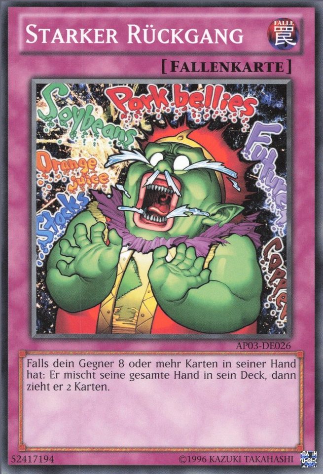 Recollectibles Sammelkarte Yugioh Starker Rückgang Yu Gi Oh Ap03