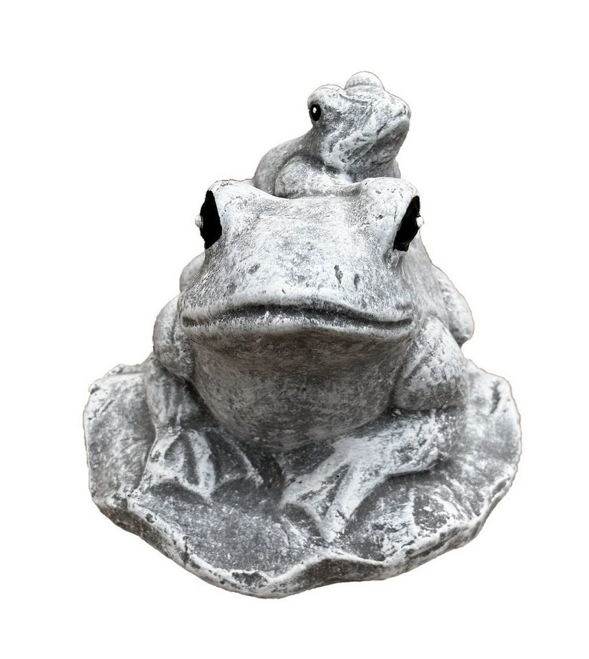 Stone And Style Gartenfigur Steinfigur Frosch Familie Frösche Steinguss