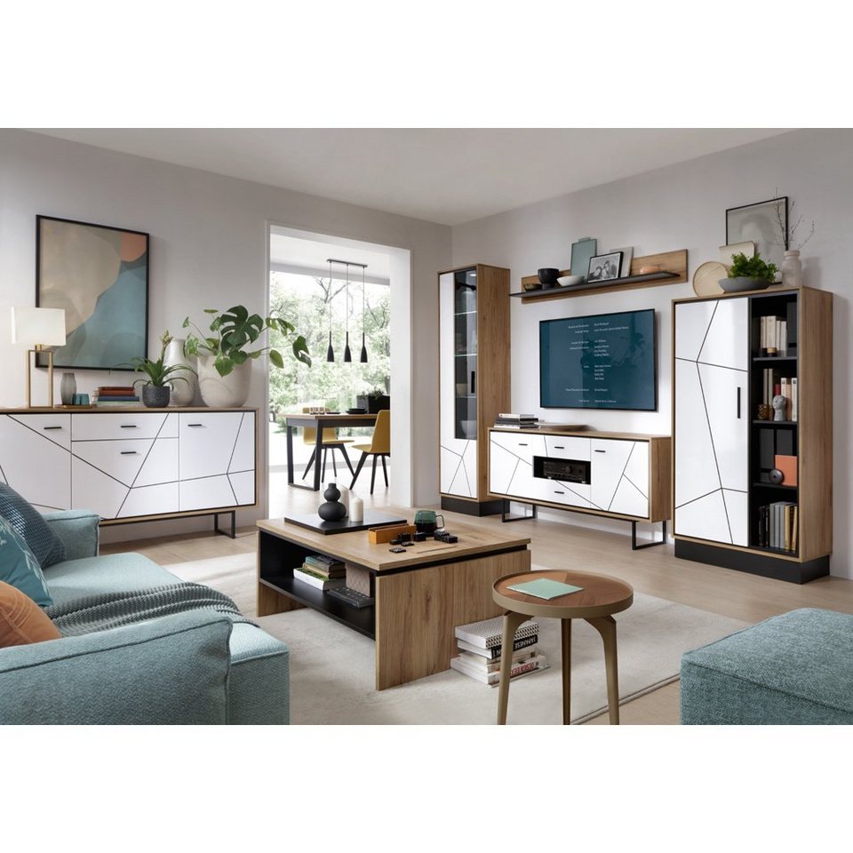 Lomadox Wohnzimmer Set Bristol 129 Mega Spar Set 7 St 7 Tlg In