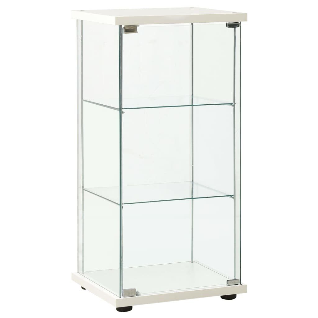 Möbelando Vitrine Hammerstein Aus Gehärtetes Glas Spanplatte In Weiß