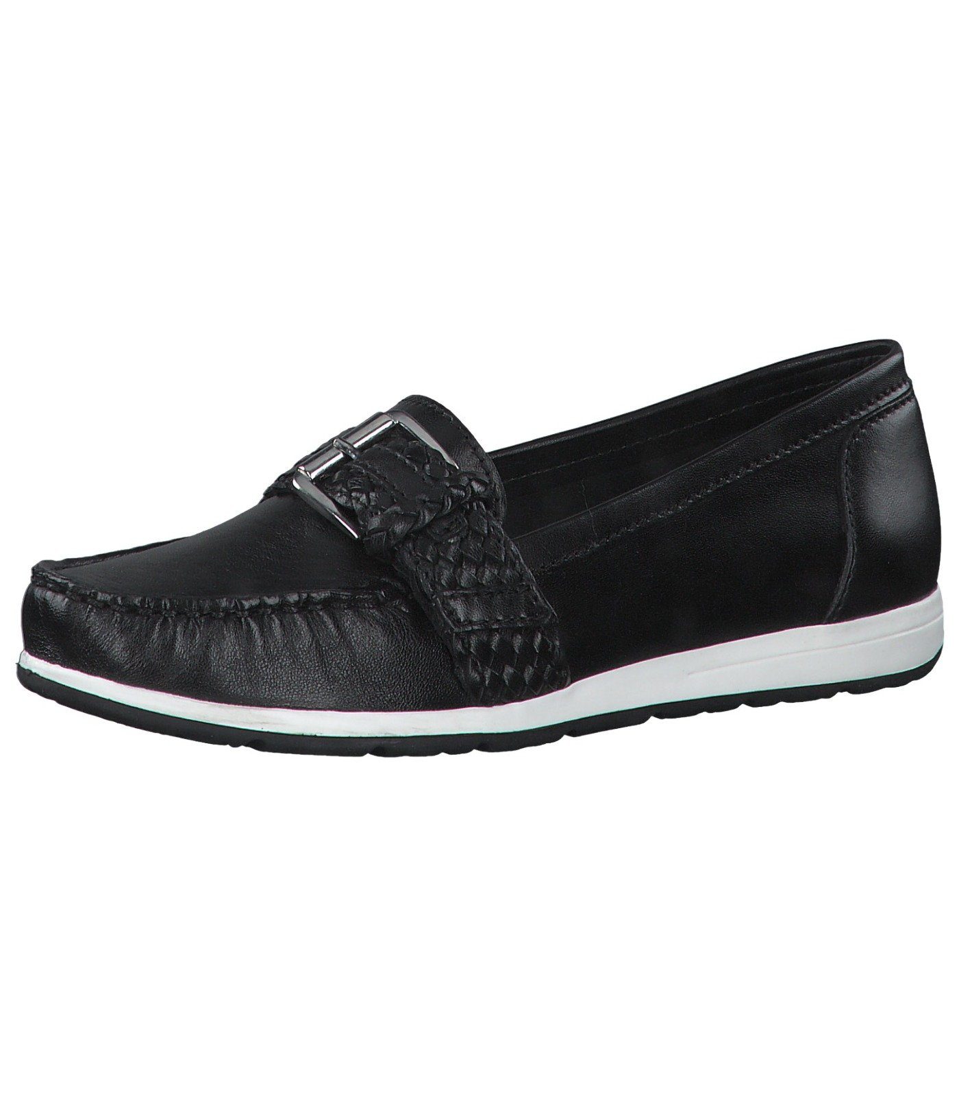 MARCO TOZZI Slipper Leder Slipper, Verschluss: Schlupfschuh