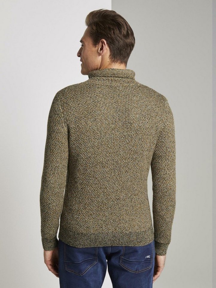 Tom Tailor Rollkragenpullover Strukturierter Hoodie Online Kaufen Otto