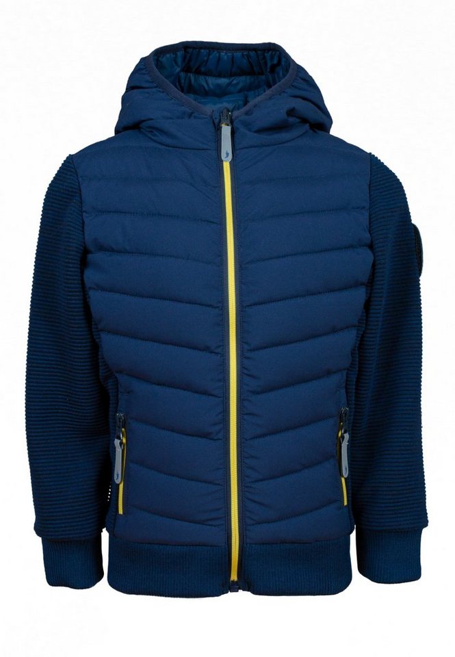 Salt And Pepper Outdoorjacke Mit Wechselbadge Mit Neonfarbenen Details