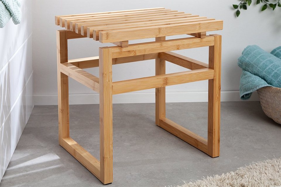 riess-ambiente Hocker »LAGOON SPA 40cm natur«, Massivholz · Sitzhocker ... riess-ambiente Hocker »LAGOON SPA 40cm natur«, Massivholz · Sitzhocker ...