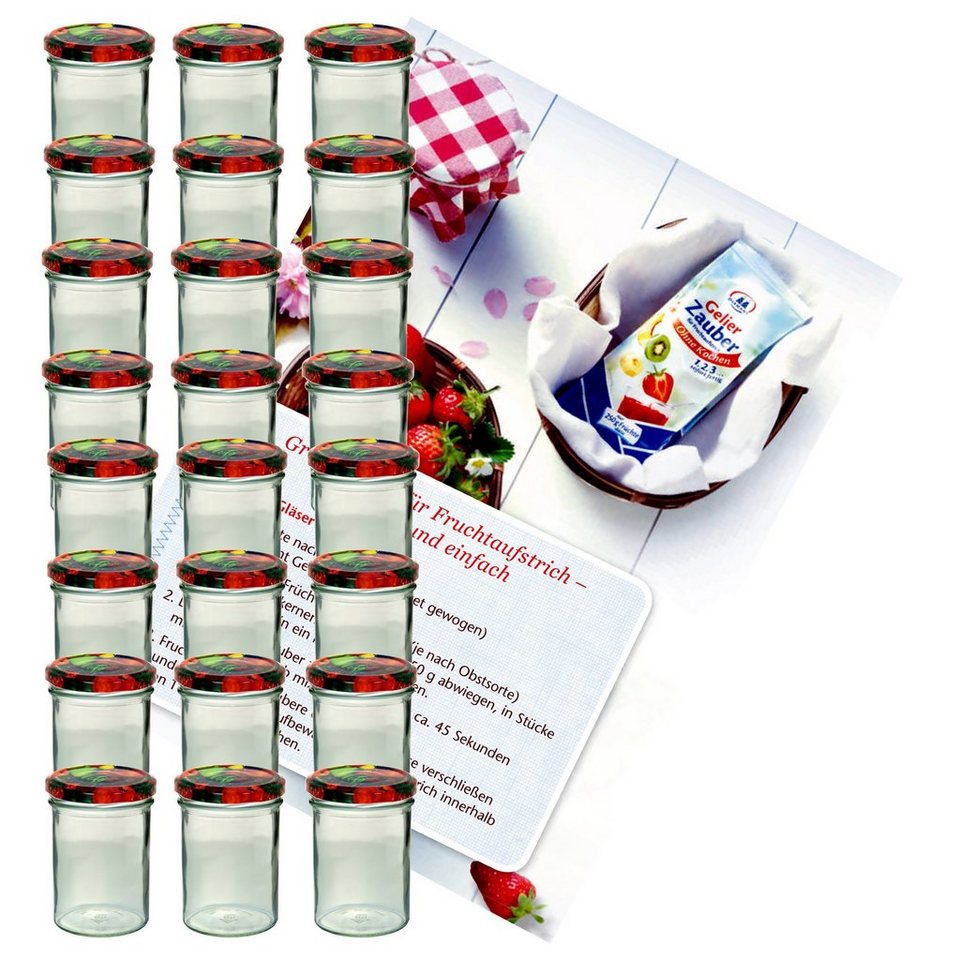 Mambocat Einmachglas 24er Set Sturzglas 435 Ml Marmeladenglas