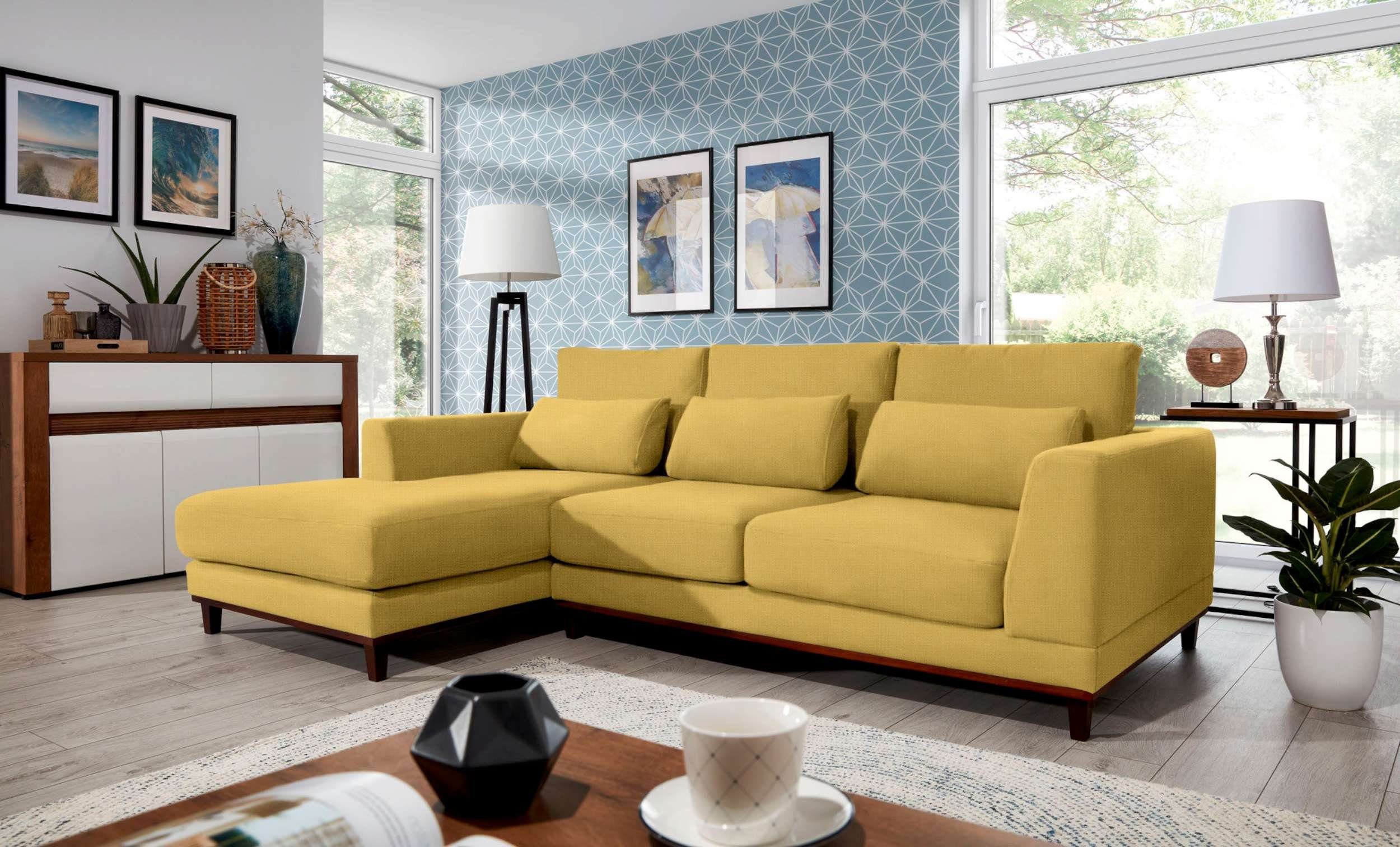 Stylefy Ecksofa Vivien, L-Form, Eckcouch, Design