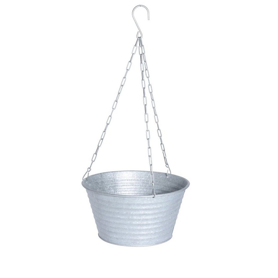 Hti Living Pflanzkübel Blumentopf Mit Anhänger Zink 1 Blumentopf Zum