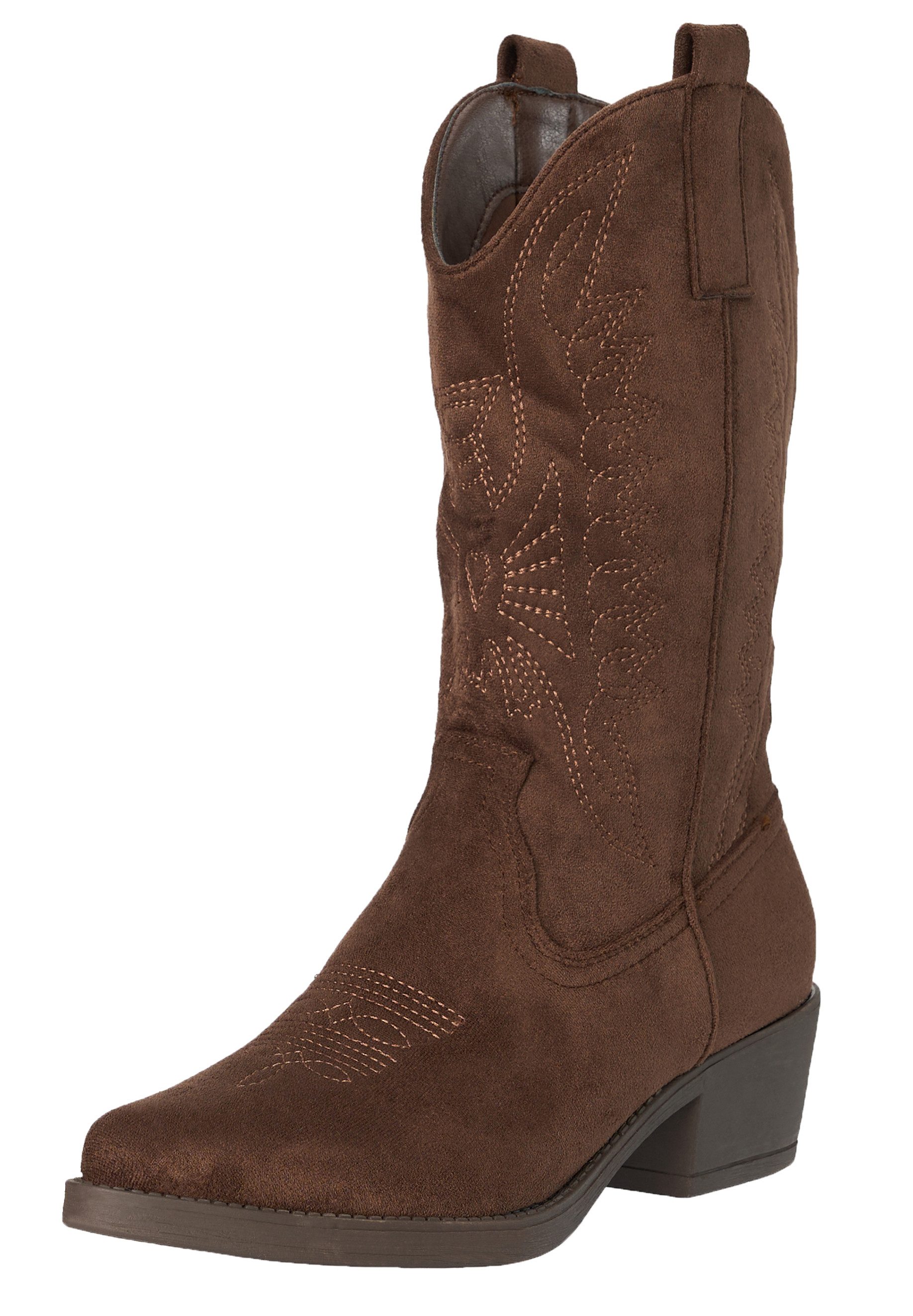 Salinyang Cowboy Boots Damen mit Stickerei & Blockabsatz Western ...