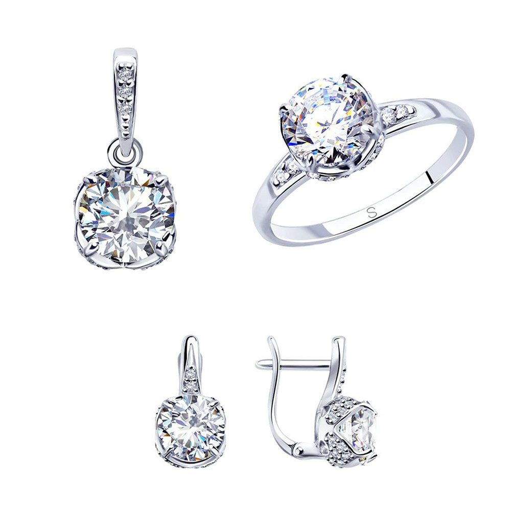 SOKOLOV Jewelry Schmuckset Valentinstag 6039 (Set, 4-tlg., inkl ...