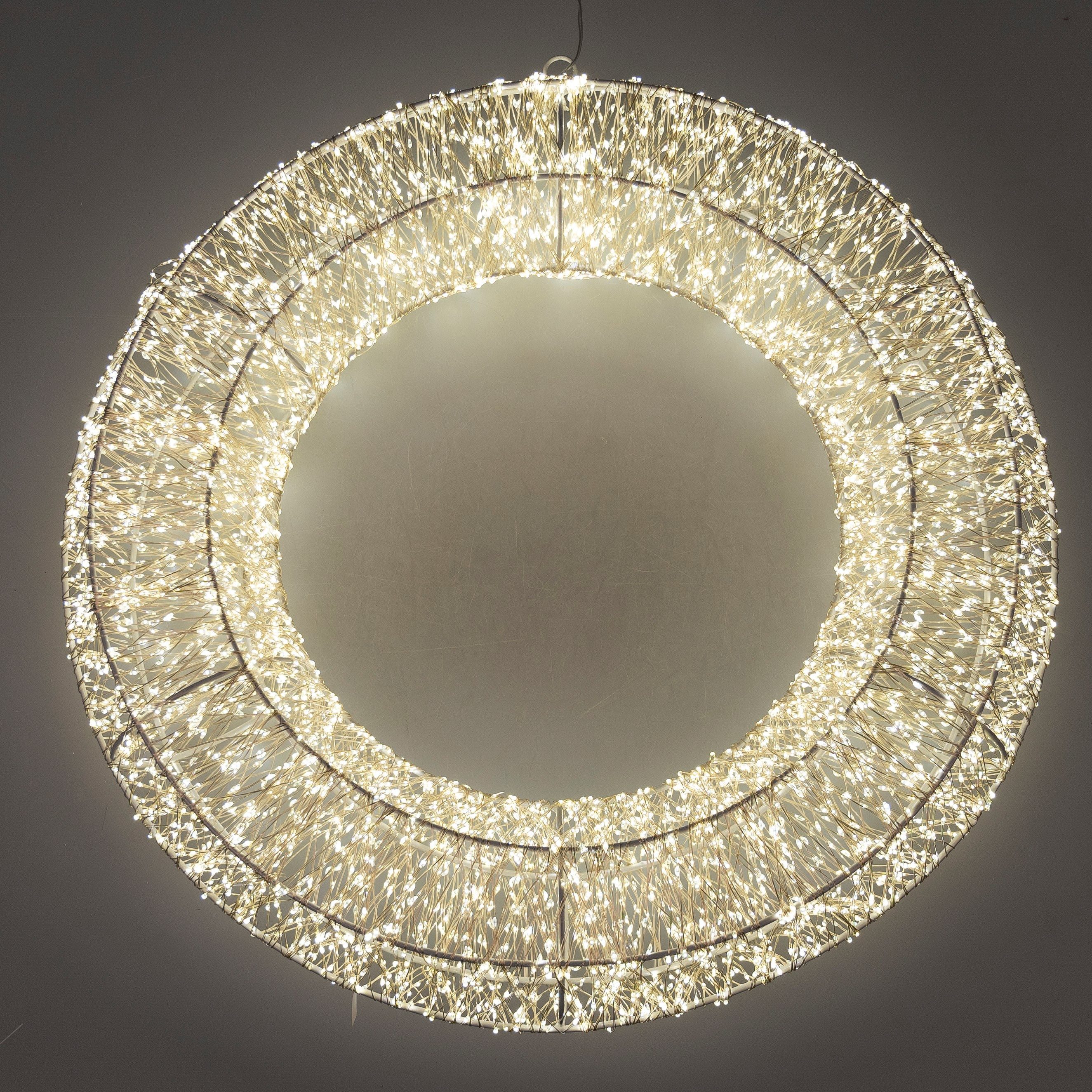 formano Hängedekoration Winterzeit, XXL LED Deko Hänger Licht Kranz D ...