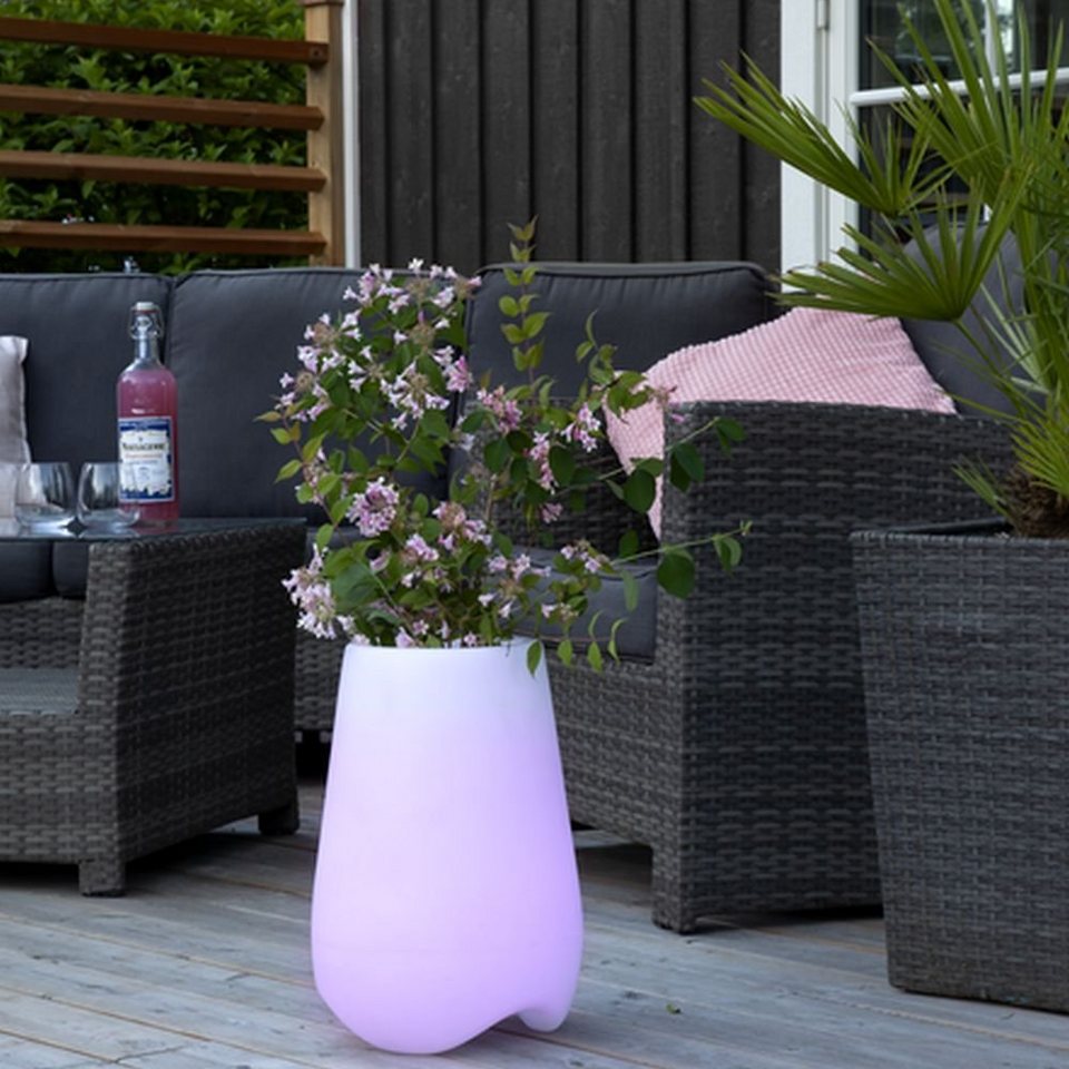 Click Licht Gartenleuchte Led Blumentopf Twilights In Weiß Rgbw 280 X