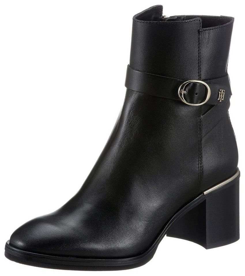Tommy Hilfiger Th Belt Heeled Boot Stiefelette Mit Schöner Zierschnalle