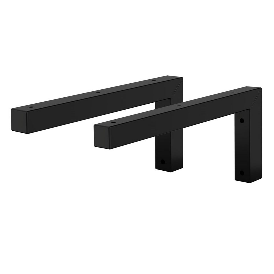 Ml Design Wandregalhalter Wandkonsole Set Für Waschtisch Aus Stahl