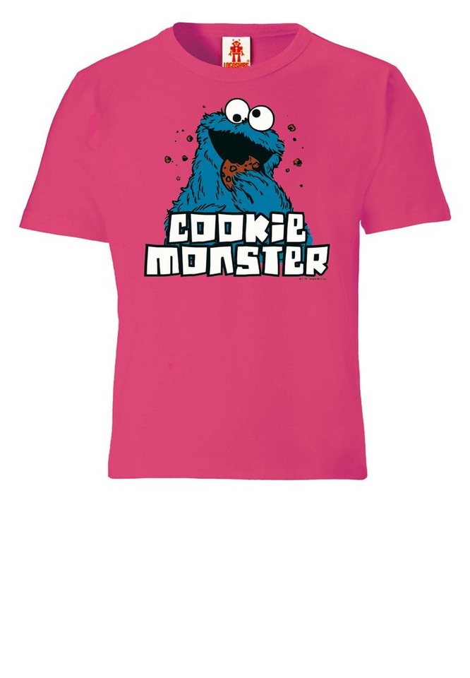 Logoshirt T Shirt Sesamstraße Krümelmonster Mit Coolem Frontprint