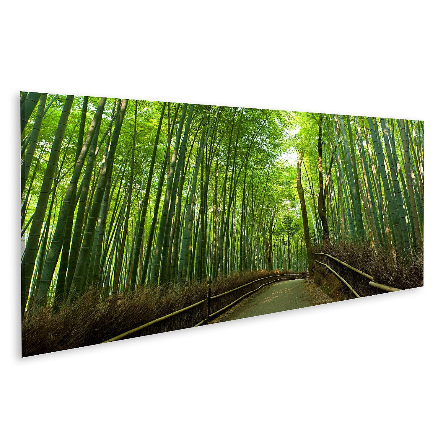 islandburner Leinwandbild »Bild auf Leinwand Berühmte Bambushain Bei Arashiyama Kyoto Japan ...