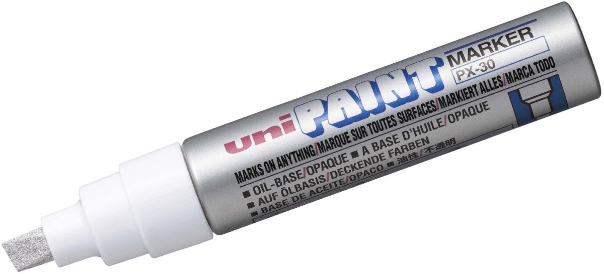 uni-ball Permanentmarker Lackmarker PX-30 4-8,5 silber, Material des ...