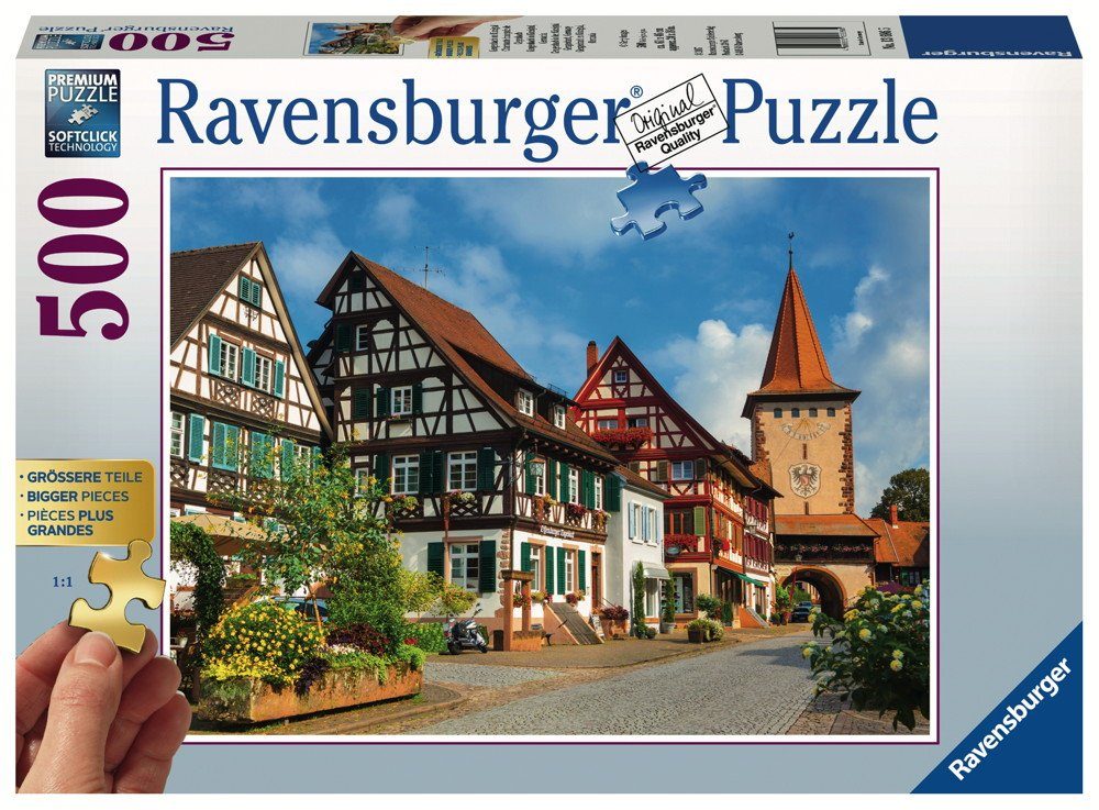 Ravensburger Puzzle »500 Teile Ravensburger Puzzle Gold Edition Gengenbach im Kinzigtal 13686 ...
