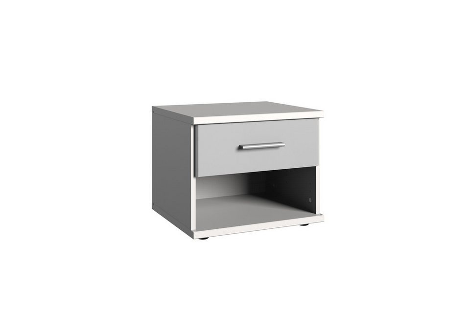 Wimex Kommode In Weiß Mit Einer Schublade Und Absetzungen In Light Grey