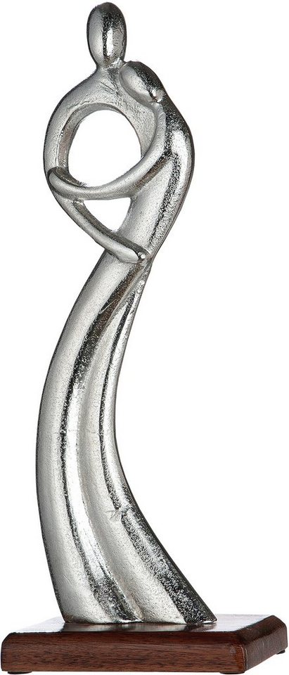 Gilde Dekofigur Skulptur Figura Innige Hingabe Silber 1 Stück