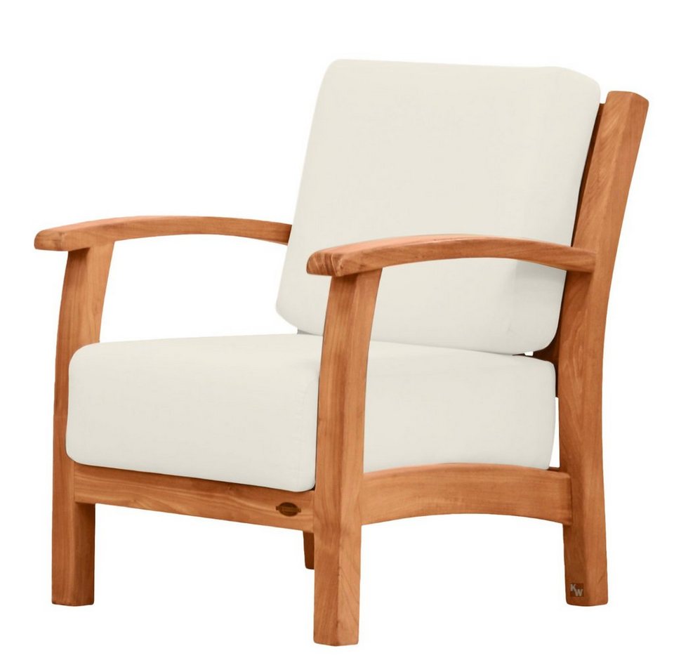 Kai Wiechmann Gartensessel Massiver Premium Teak Loungesessel Als