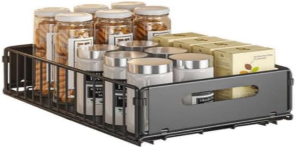 Garveemore Küchenorganizer Set 1 Stück Teleskopschublade Faltbare