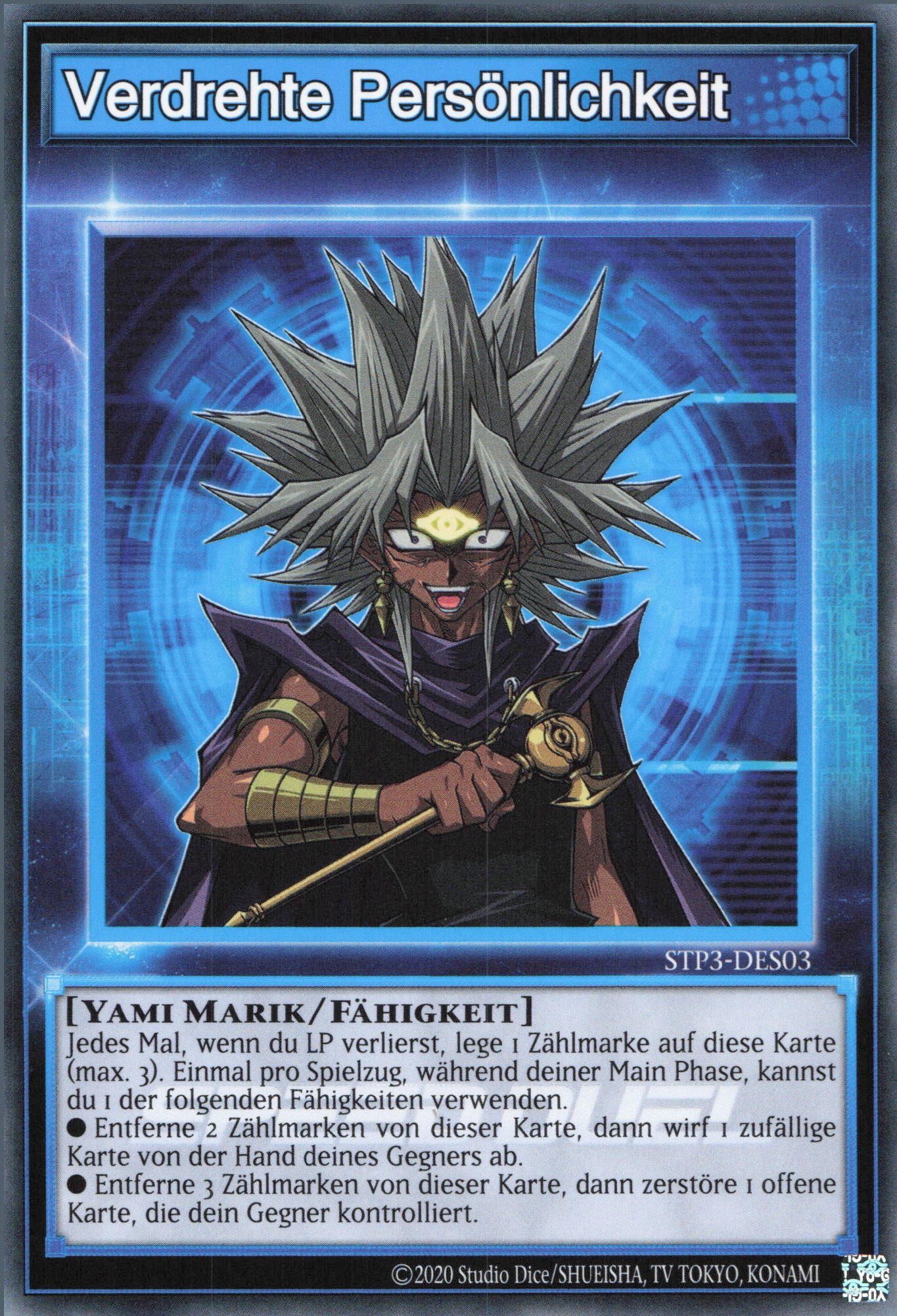 Recollectibles Sammelkarte Yugioh Karte Verdrehte Persönlichkeit Skill