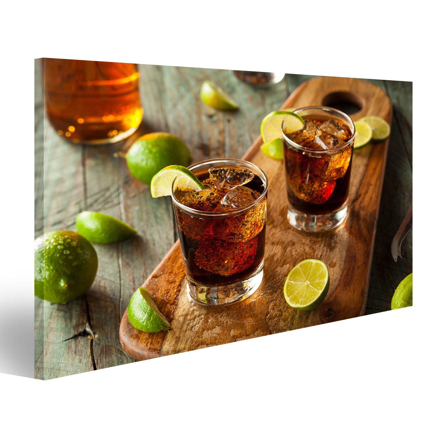 Islandburner Leinwandbild Bild Auf Leinwand Rum Cola Cuba Libre
