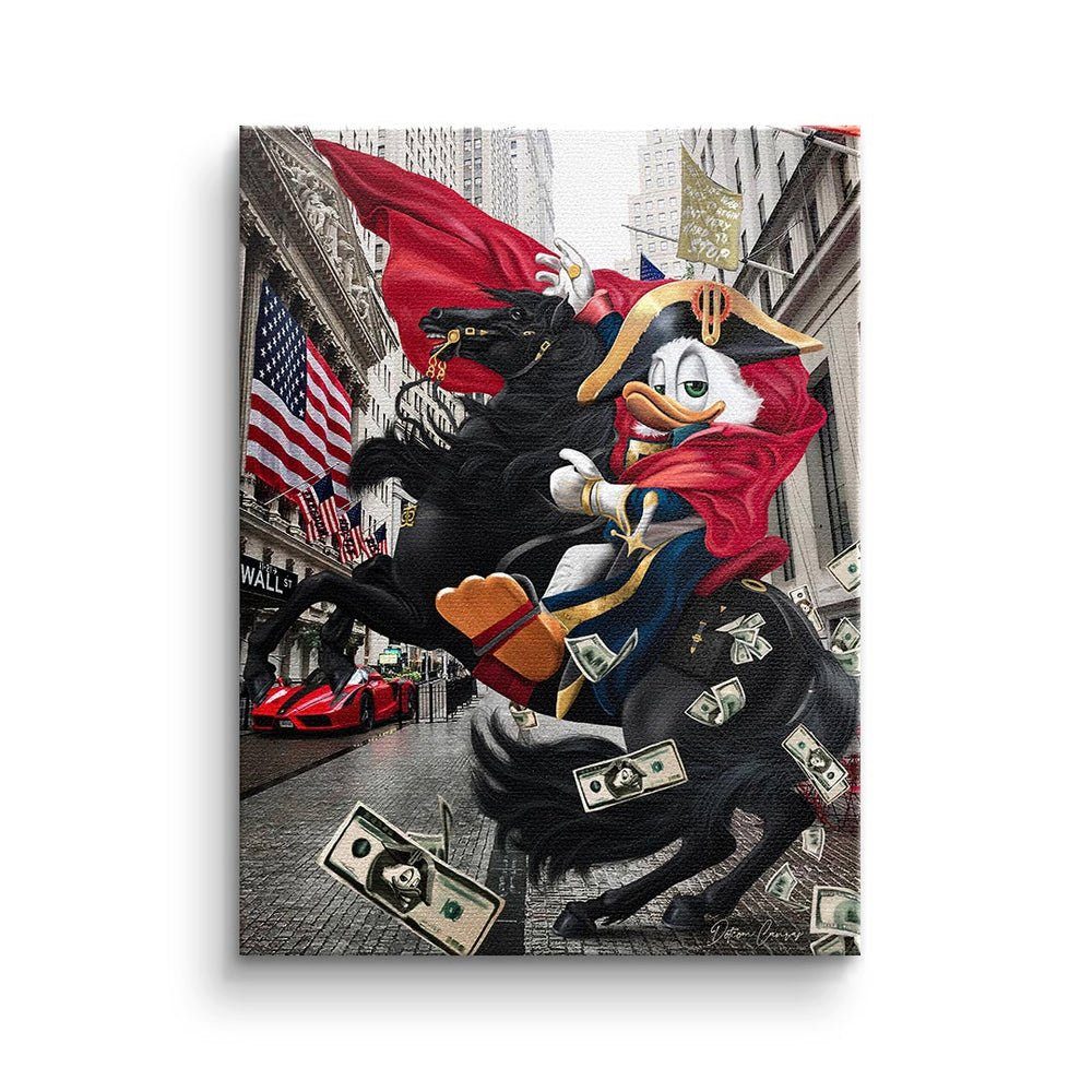 Dotcomcanvas® Leinwandbild Elf Made Duck Hochkant Leinwandbild